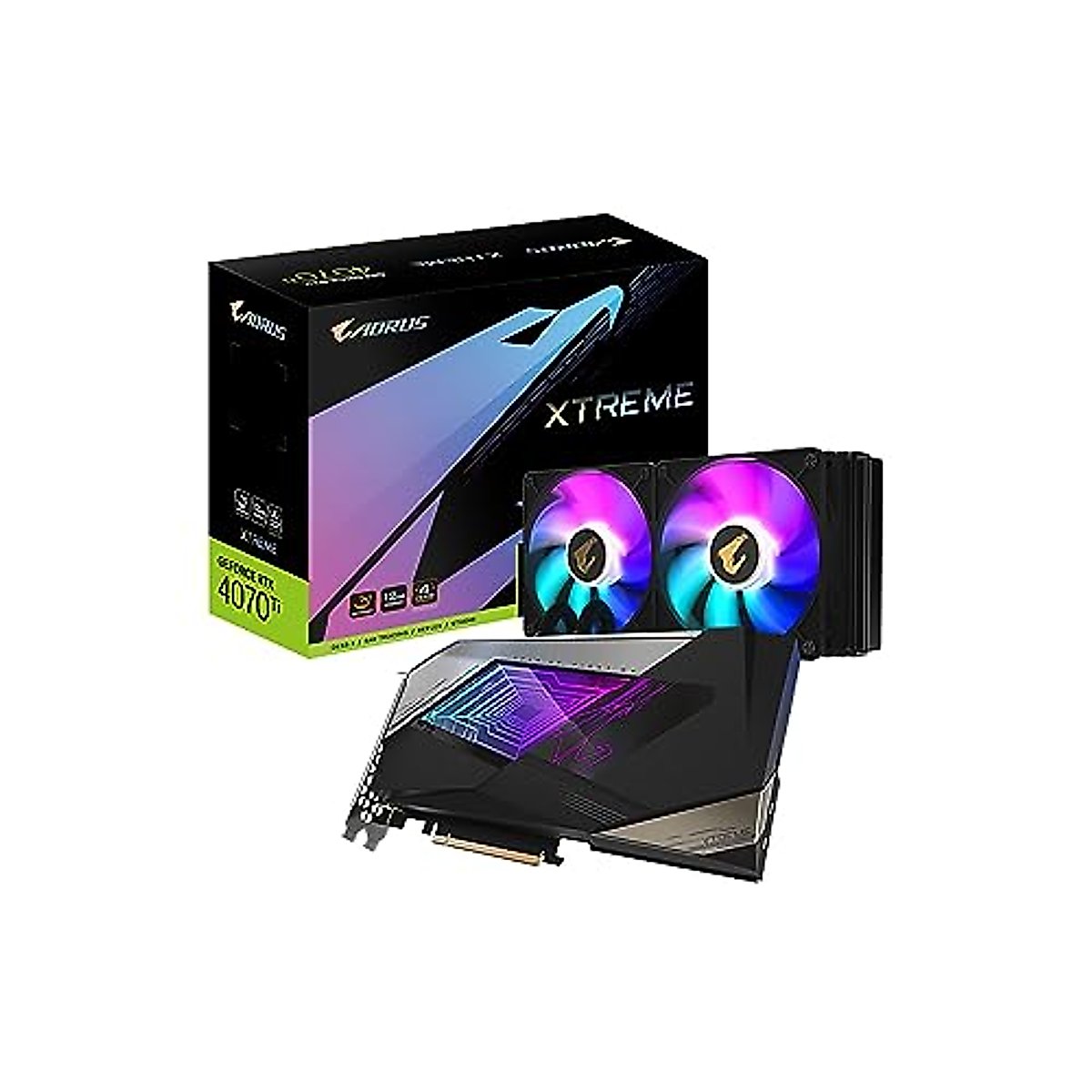 Gigabyte AORUS GeForce RTX 4070 Ti 12GB Xtreme WATERFORCE Graphics Card, WATERFORCE All-in-one Cooling System, 12GB 192-bit GDDR6X, GV-N407TAORUSX W-12GD Video Card
