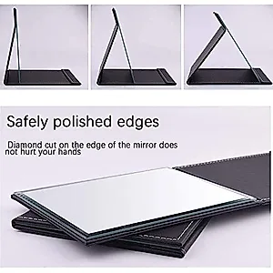 NAYSAYE 10x7 Inches Portable Folding Makeup Mirror Table Vanity Desk Travel Mirror with Stand Tabletop Desktop Mirror