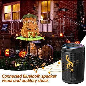 Large 3D Holographic Projector 3D Hologram Fan, LED Hologram Fan Advertising Display Machine 3D Desktop Stereo Display with Audio for Christmas Halloween Party Home Decor 41.5cm/16.3inch