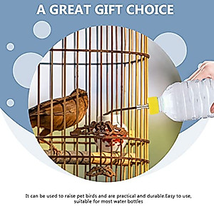 Bird Water Feeder Bird Water Dispenser for Cage Bird Feeder Tube Drinker Container for Pet Parrot Budgie Lovebirds Cockatiel Bird Water Container