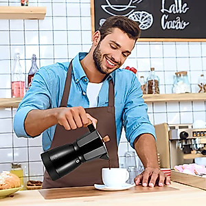 SHANGSKY Coffee Pot Electric Coffe Maker 6 Cup, Espresso Coffee Maker Cafeteras Electricas Italian Coffee Pot Espresso Makers Portable Aluminum Electric Mocha Pot Electric Moka Makers