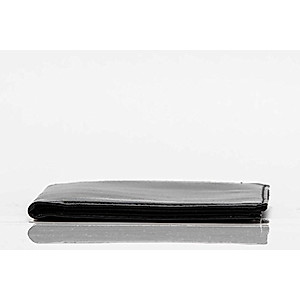 Big Skinny Leather Traveler Slim Wallet, Holds Up to 20 Cards and 4 Passports, Black