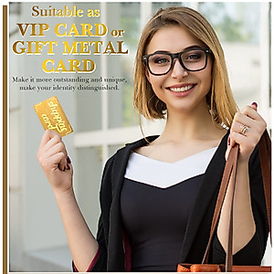 300 Pieces Metal Engraving Blanks Multipurpose Aluminum Sheet Aluminum Business Card Blanks for CNC Engraver Laser Engraving DIY Cards, Thickness 0.21 mm/ 0.01 inch (Multicolor)