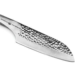 Chroma 7 1/4" Santoku Hammered Finish Kitcen cutlery, Multicolor