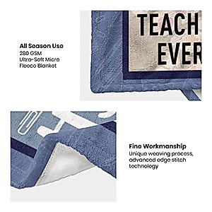 KOLVIIV Teacher Gifts for Women - Teacher Appreciation Gifts for Women/Men - Best Teacher Gifts for Women - Gifts for Teachers - Teachers' Day Gifts Blanket 50"x60"