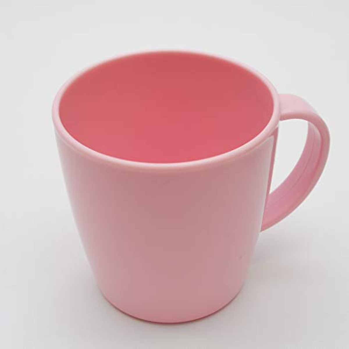 OTSUMAMI TOKYO Mug cup and Lid with a straw hole, for Kids, Nursing, Travel, BPA Free Non-Toxic, Microwave oven, dishwasher safe, Unbreakable -Made in Japan (Pale Pink)