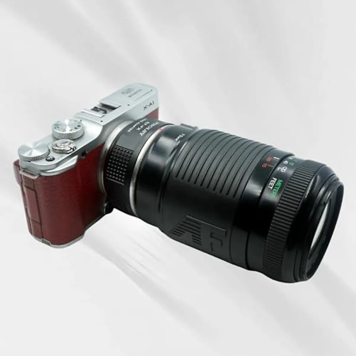 PHOLSY EF to FX Lens Mount Adapter Manual Focus Compatible with Canon EOS EF EF-S Lens to Fuji X Mount Camera Body Compatible with Fujifilm X-H2S, X-Pro3, X-T5, X-T4, X-S20, X-S10, X-T30II, X-E4