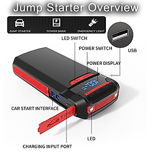 Jump Starter, Portable car Jump Starter