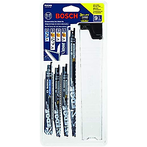 Bosch 9 Piece Edge Reciprocating Saw Blade Set RSE009