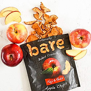 Bare Baked Crunchy Apple Fruit Snack Pack, Gluten Free Snacks, Fujis & Reds, 0.53 Ounce (Pack of 16)