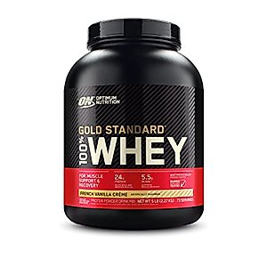 Optimum Nutrition Gold Standard 100% Whey Protein Powder, French Vanilla Creme, 5 Pound (Packaging May Vary)