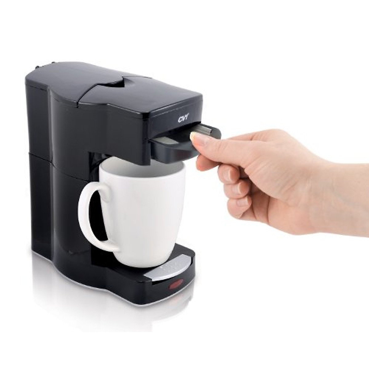 Café Valet Black Single Serve Coffee Brewer, Exclusively for use with Café Valet Coffee Packs