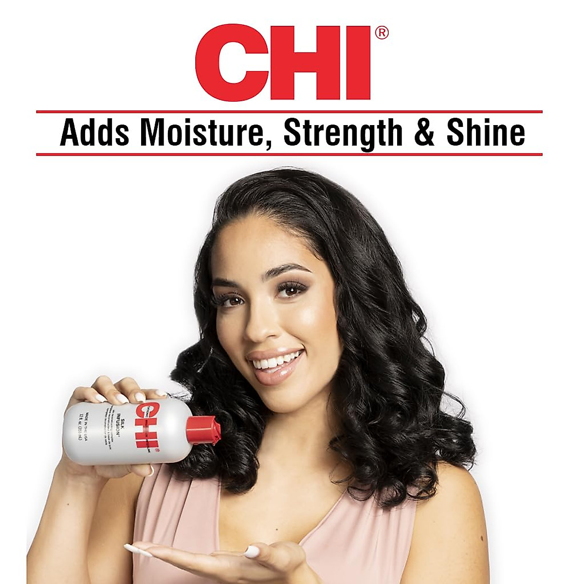 CHI Infra Silk Infusion, Leave-In Reconstructing Treatment To Strengthen & Protect All Hair Types, Alcohol-Free, 12 Oz