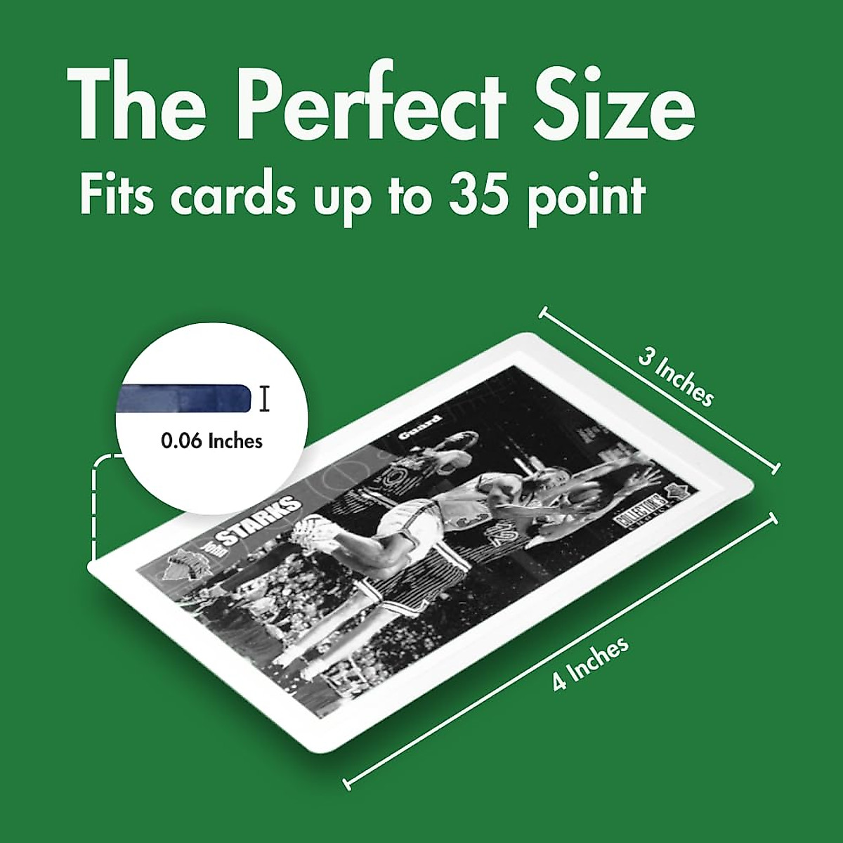Collectible Supplies Top Loaders for Cards | 3x4 Inch Card Protectors for Collective Trading| Protective Sports Card Holder | Standard Size | Penny Soft Sleeves (25 Toploaders)