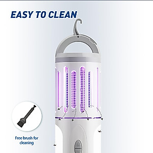 vertmuro Bug Zapper, Electric Bug Zapper Powered Rechargeable, Mosquito Zapper Led Light 2 in 1 for Outdoor and Indoor, Insect Fly Traps Fly Zapper for Home Backyard, 2 Pack