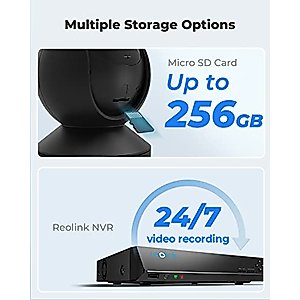 REOLINK Indoor Security Camera, 3MP Pan & Tilt, Plug-in WiFi Camera for Home Security, Pet Camera, Baby Monitor, Human/PetDetection, 2-Way Audio with Phone App, Works with Alexa/Google Assistant, E1
