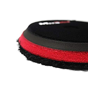 Maxshine Premium 5” Microfiber Polishing Pads for DA and Rotary Polishers – Ultra-Soft Microfiber, Dual EVA Cushion Foam Insertion, Hook & Loop