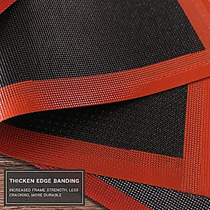 Ebrima 2PCS Non-Stick Oven Liner Perforated Mat for Baking, 30x40 Non Stick Baking Mat Oven Sheet Liner,Macaron Cookie Bread Mold For Baking,Silicone baking Mats Tools Oven Sheet Bakeware (Pink)