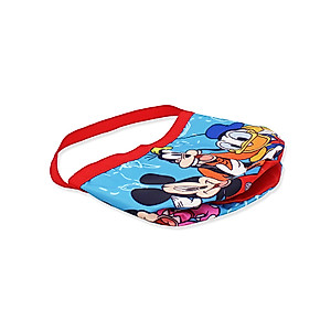 Mickey and Friends Collapsible Nylon Basket Bucket Tote Bag (One Size, Blue)
