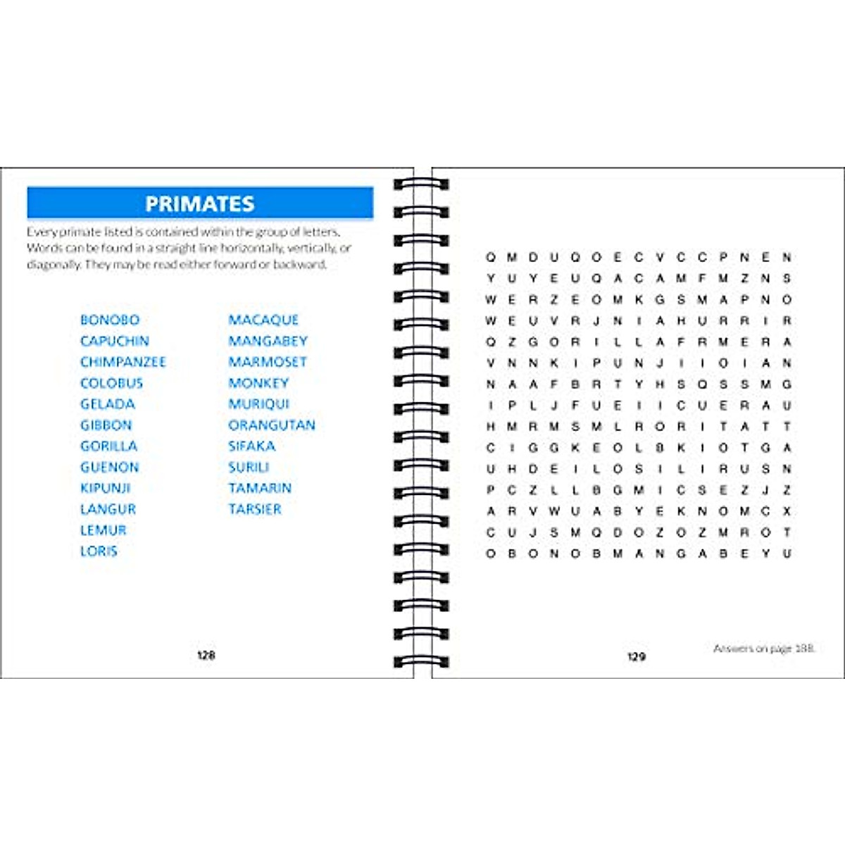Brain Games - Word Search Large Print (Blue)