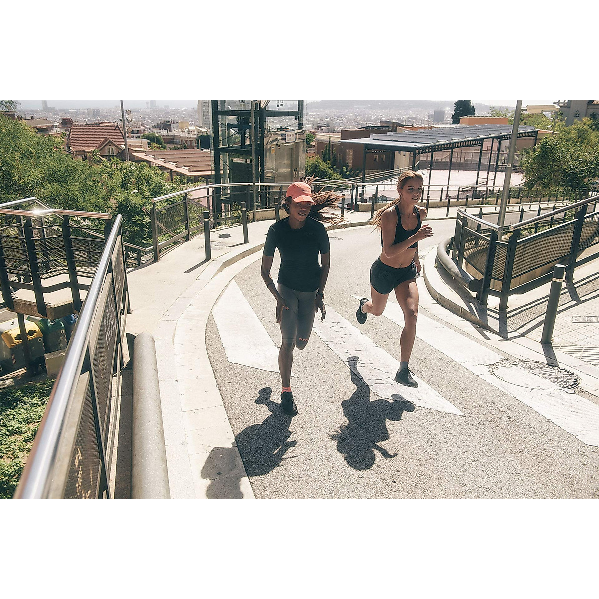 CEP Compression Socks - Low Cut Socks, 3.0, Coral/Grey, Men IV