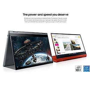 Samsung Galaxy Chromebook Google Laptop Touchscreen Stylus Pen - 13.3 FHD QLED Display - i3-10110U - Backlit Keyboard - Wi-Fi 6 - USB C - Fingerprint (8GB RAM| 128GB Storage)