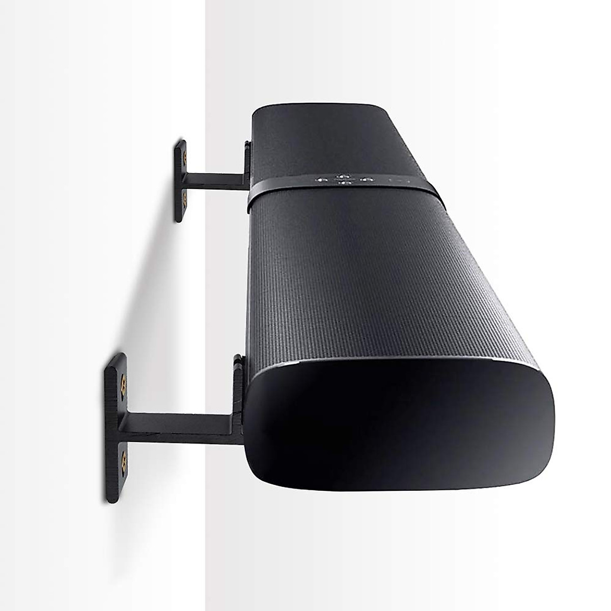 EXCEL LIFE Adjustable Soundbar Wall Mount, Universal Sound Bar Bracket for Mounting Under TV, Compatible with SONOS Samsung LG VIZIO Bose ROKU Soundbar, Black