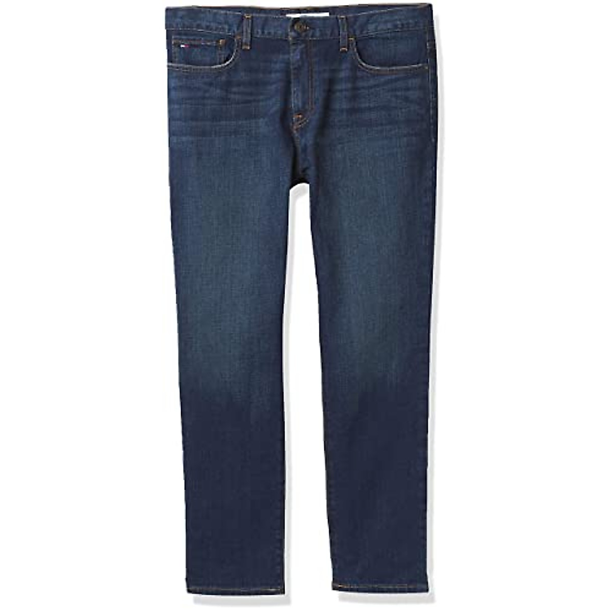 Tommy Hilfiger mens Slim Fit Stretch Jeans, Medium Rinse, 34W x 30L US