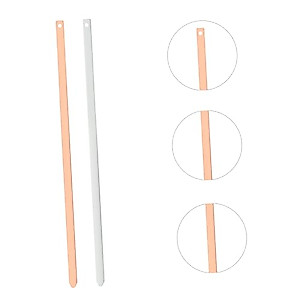 NAMOARLY 1 Set Copper Strip Electrode Materials Copper Zinc an Fittings Copper Electrode Strip
