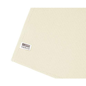 WOHNWOHL (Cream Throw Blanket I 100% Cotton I (60' x 80') Lightweight Waffle Pique Material I Square Airy Sofa Blanket I Easy-Care Summer and Fall Blanket for Every Room I Color: Cream