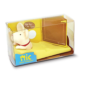 HavasuOnline Cute Mouse Door Stopper White Mouse Door Stop Decorative Animal Doorstop Wedge