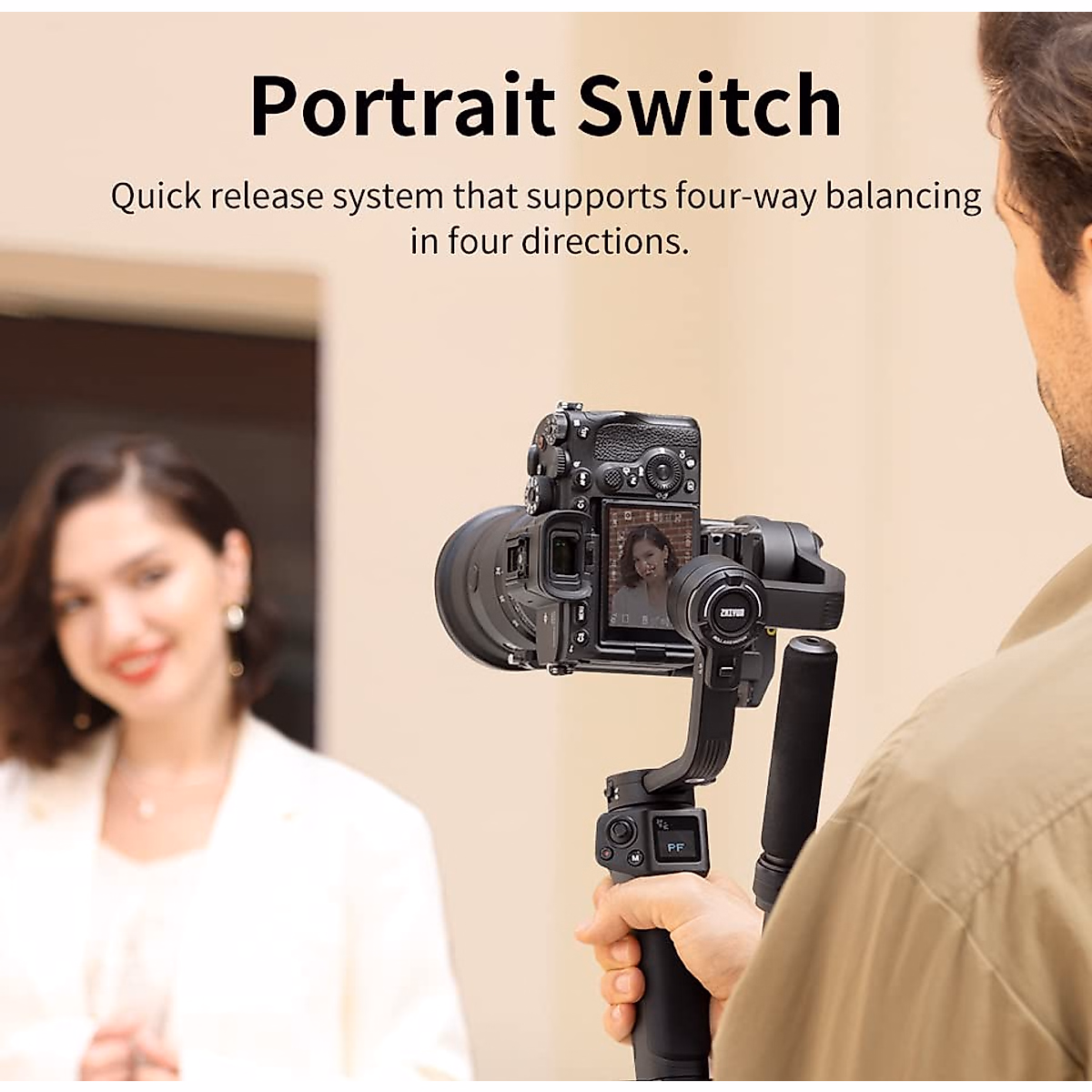 ZHIYUN Weebill 3S Gimbal Stabilizer for DSLR and Mirrorless Camera Canon/Nikon/Sony/Panasonic/Fujifilm,Fill Light,Native Vertical Shooting