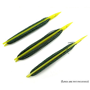 PISCORUSH 10pcs Netting Needle Shuttles Plastic Repair Fishing Line Equipment Cast Net Mending Needle Fishing Tool Fishing Accessory Size: 1#-10# (10pcs(1#-10#))