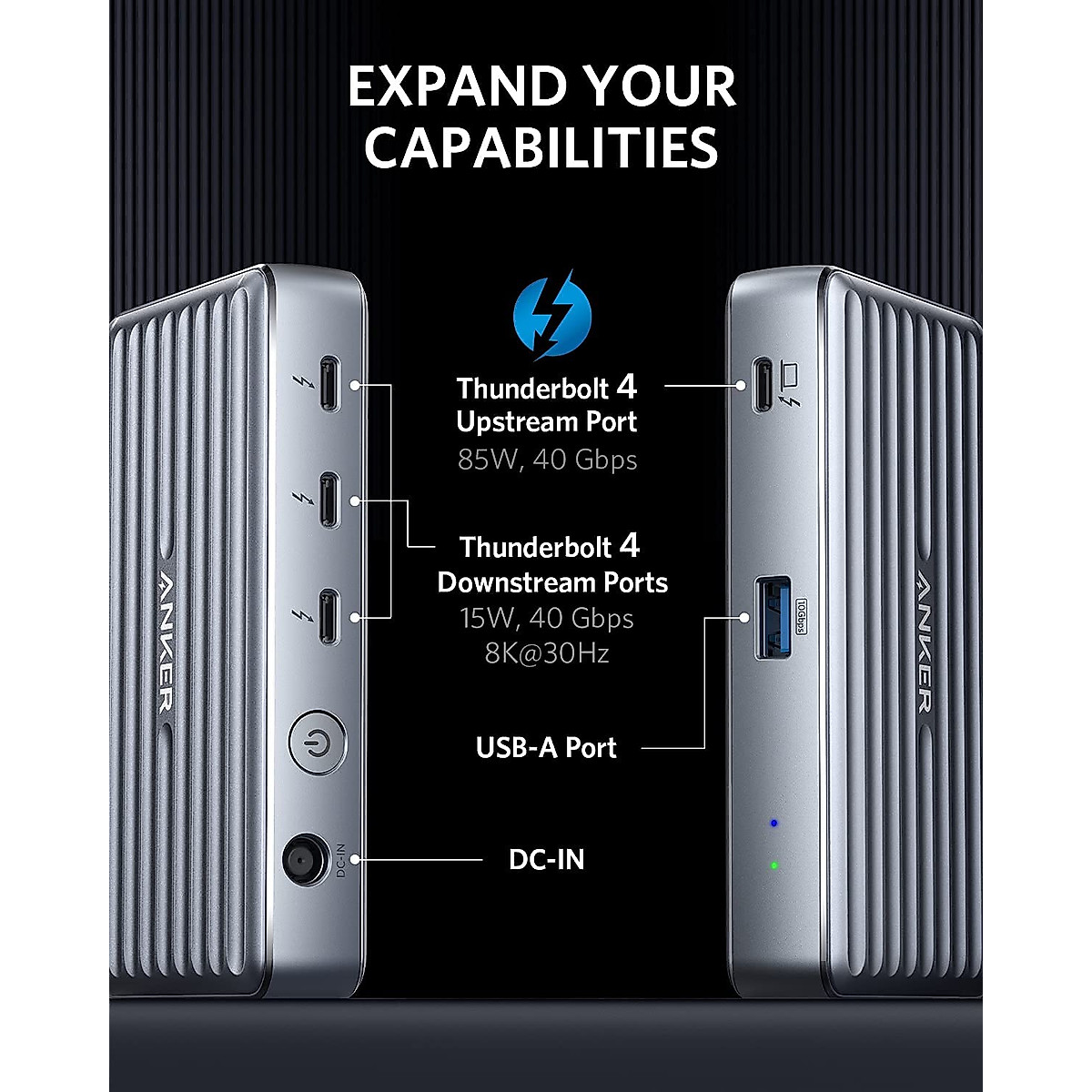 Anker Thunderbolt 4 Dock and USB C to HDMI Adapter Bundle, PowerExpand 5-in-1 Thunderbolt 4 Mini Dock, PowerExpand+ USB-C to HDMI Adapter
