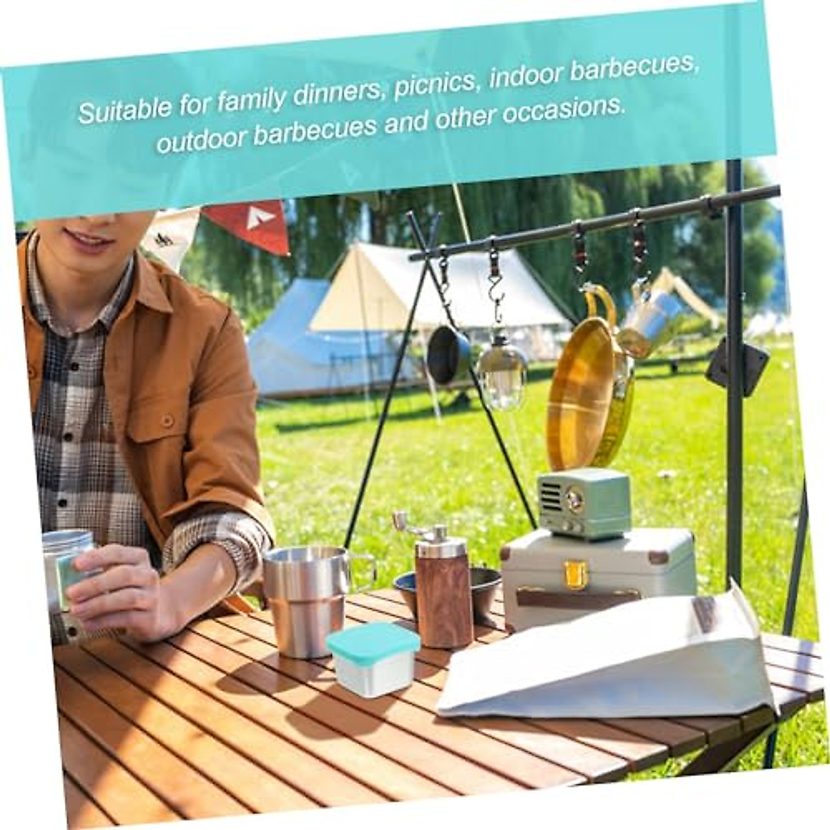 PRETYZOOM Set of 4 Small Sauce Cups Metal Condiment Containers with Lids Reusable Salad Dressing Cup for Lunch Leakproof Food Storage Containers