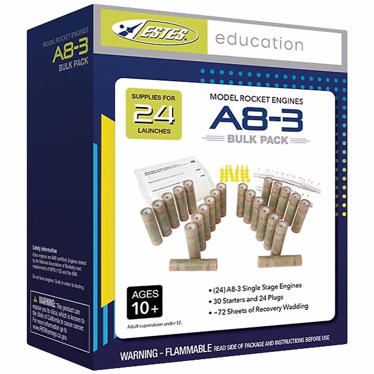 Estes Motor Flight Pack A8-3 24 Motors 1781