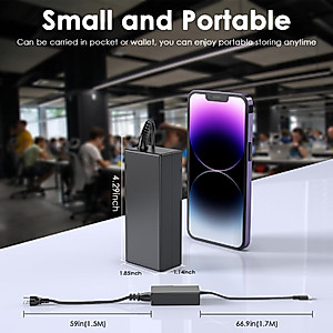 Replacement for Dell Laptop Charger USB C 65W for Dell Latitude 5420 5520 5320 7420 7430 7370 7275 7285 7330 5330 5430 9430 7410 5285 5290 5301 7520 7210 XPS 13 7390 Type C Laptop Charge