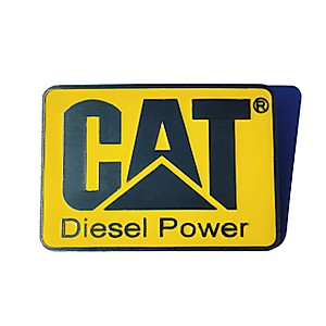 TotalShop Caterpillar Diesel Power Belt Buckle, Yellow, 3-1/2" x 2-1/2"