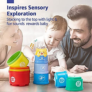 Stacking Toys for Toddlers 1-3 - Stacking Cups - Montessori Toys Baby Toys for 1 Year Old Toys for Boys Girls Toddler Toys Age 1-2 Numbers Shapes Patterns Learning Toys One Year Old Boy Birthday Gift