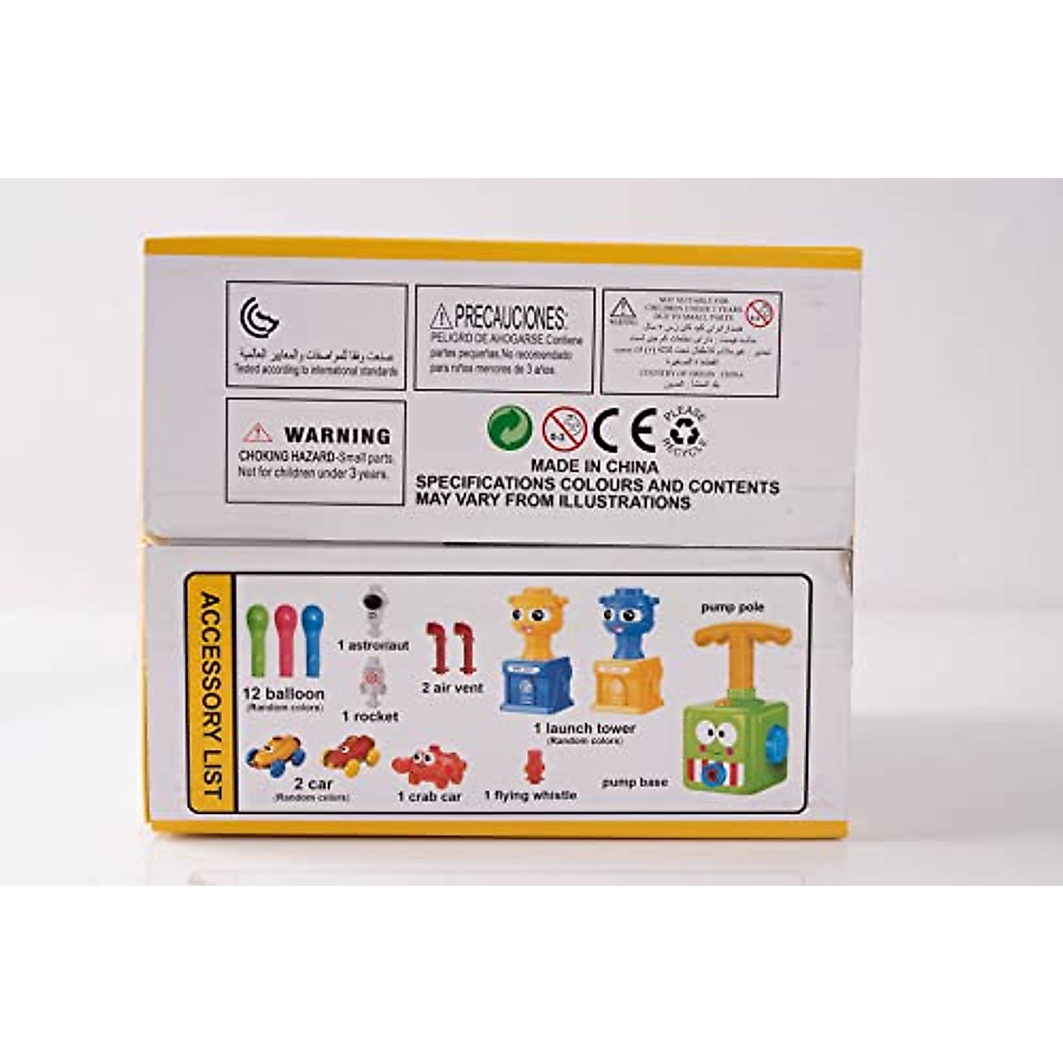 PartyWoo Balloon Launcher Car Toy Set, 72 pcs Balloon Car Toy with Pump, Balloon Toys for Kids, Balloon Launcher Toy, Balloon Powered Car Balloon Launcher Toy (Little Frog)