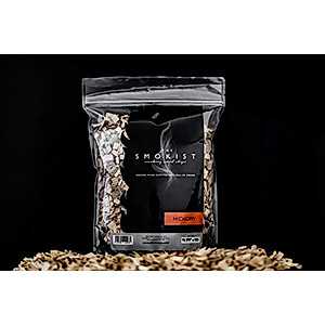 The Smokist BBQ Smoking Pouch for The Grill, Stainless Steel, with Wood Smoking Chips (Hickory Wood)