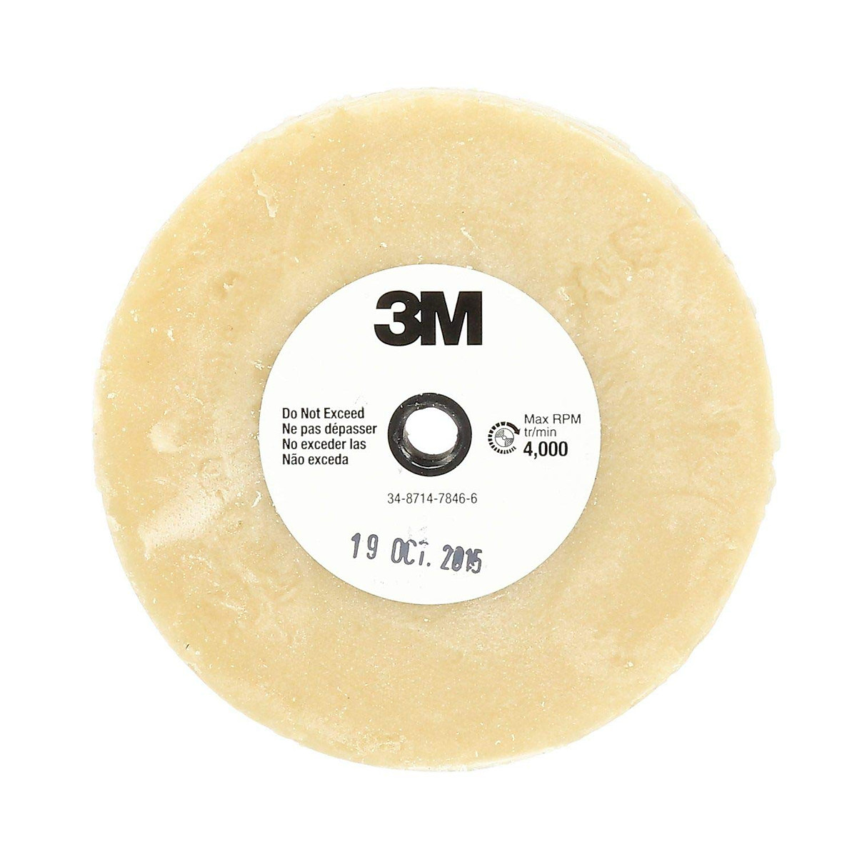 3M Stripe Off Wheel – Adhesive Remover – Eraser Wheel – Removes Decals, Stripes, Vinyl, Tapes and Graphics – 4” diameter x 5/8” thick – 07499 – Pack of 1