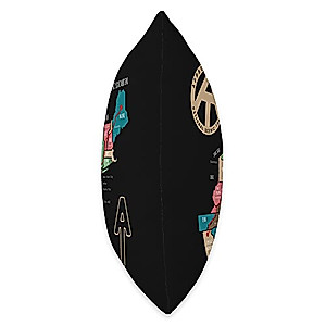 Appalachian Trail Hiking Gifts Appalachian Trail Hiking Map Throw Pillow, 16x16, Multicolor