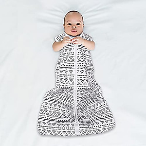 The Peanutshell Wearable Blanket Sleep Sack for Baby Boys or Girls, Llama & Tribal Stripe, Sizes up to 12 Months (Medium/Large)