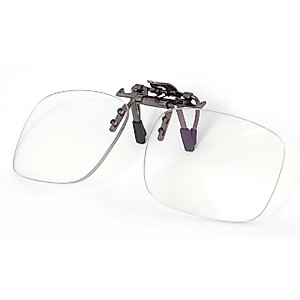 Blue Light Blocking Clip On Glasses Flip-up Computer Gaming Glasses Clip On Prevent Digital Eyes Strain Fatigue Video Gaming Eye Protection Advanced Computer Eyewear