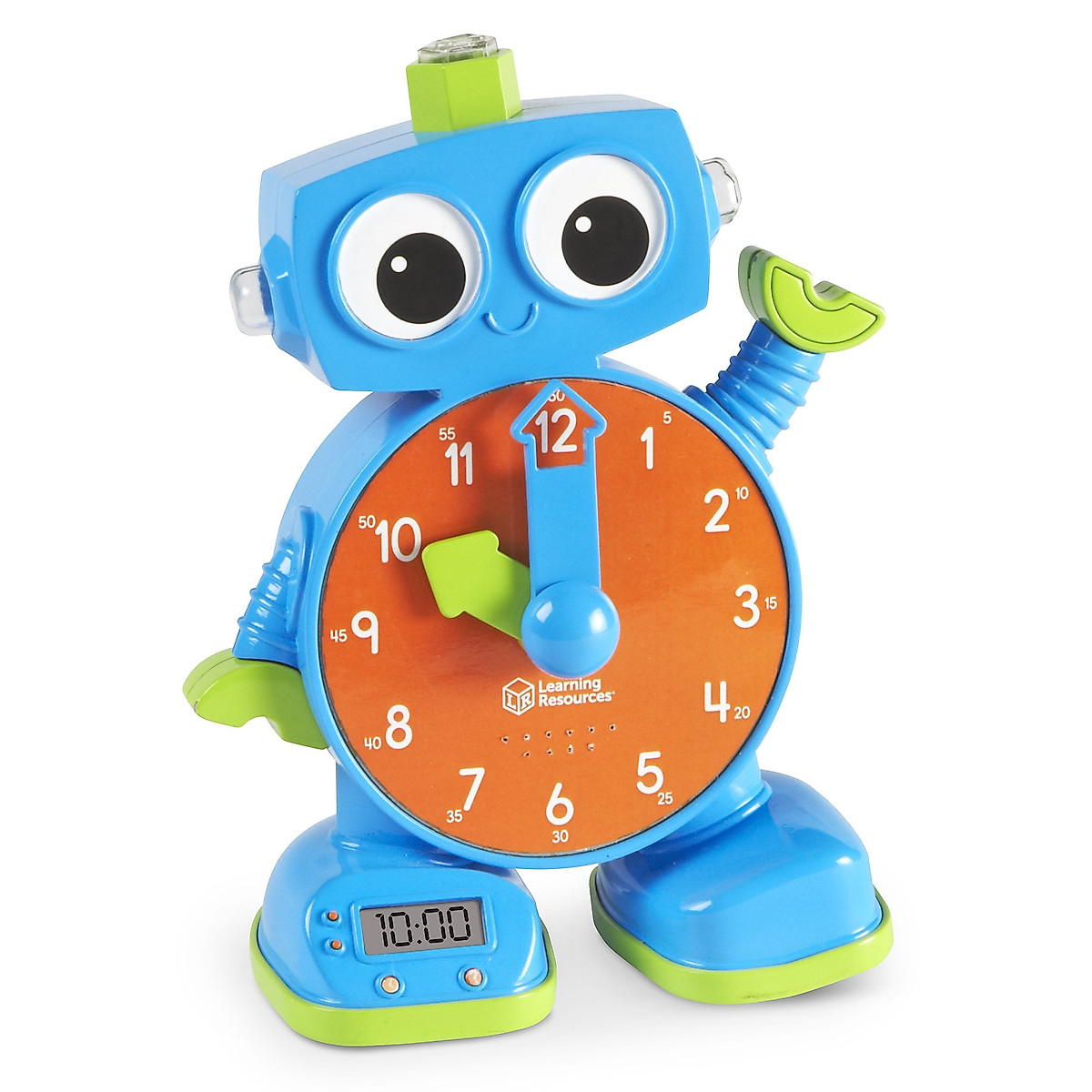 Learning Resources Tock The Learning Clock - 1 Piece, Ages 3+ Educational Talking & Teaching Clock, Toy Clock for Toddlers, Educational Toys for Kids