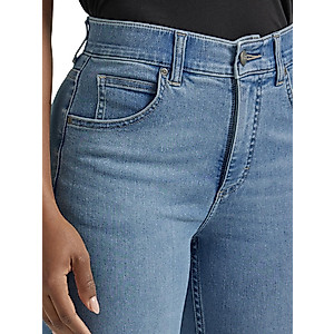 Lee Women's Ultra Lux Comfort with Flex Motion Skinny Leg Jean with Ever Fit, Sugar Cloud, 8 Short