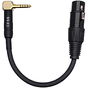 CESS-252 Right Angle 4.4mm to 4 Pin XLR Female Jack Headphone Adapter Cable
