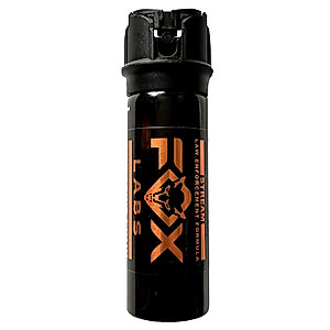 NW Self Defense Products Fox Labs, One Point Four Pepper Spray - 3 oz. Stream & Nylon Holster - Flip Top