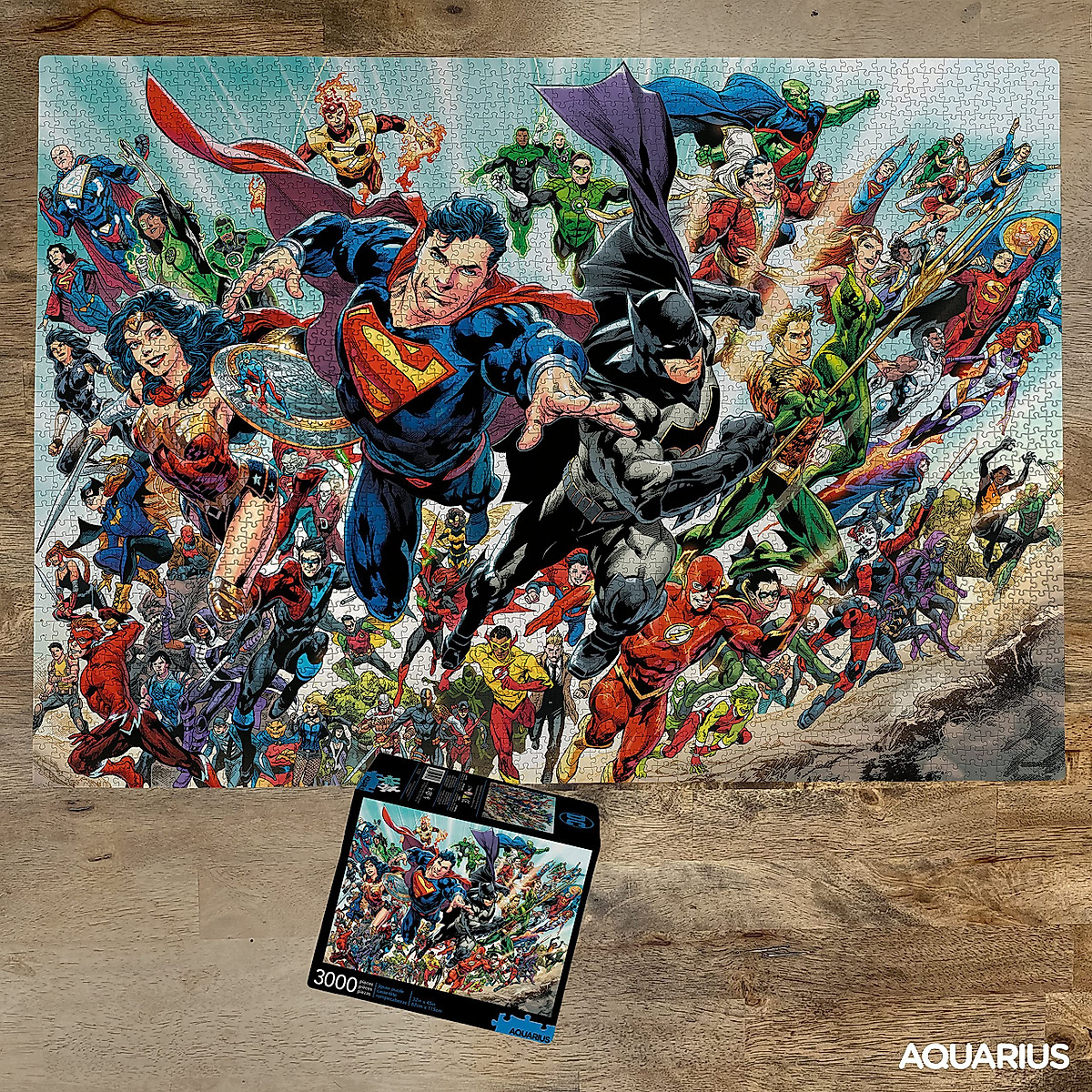 Aquarius DC Comics Puzzle Cast (3000 Piece Jigsaw Puzzle) - Officially Licensed DC Comics Merchandise & Collectibles - Glare Free - Precision Fit - 32 x 45 Inches
